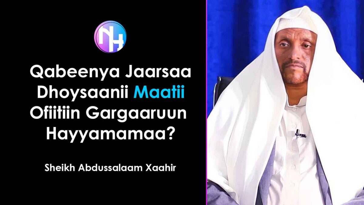 575: Osoo Jaarsi kiyya hin beekin, qabeenya isaa irraa haadhaa fi abbaa ...