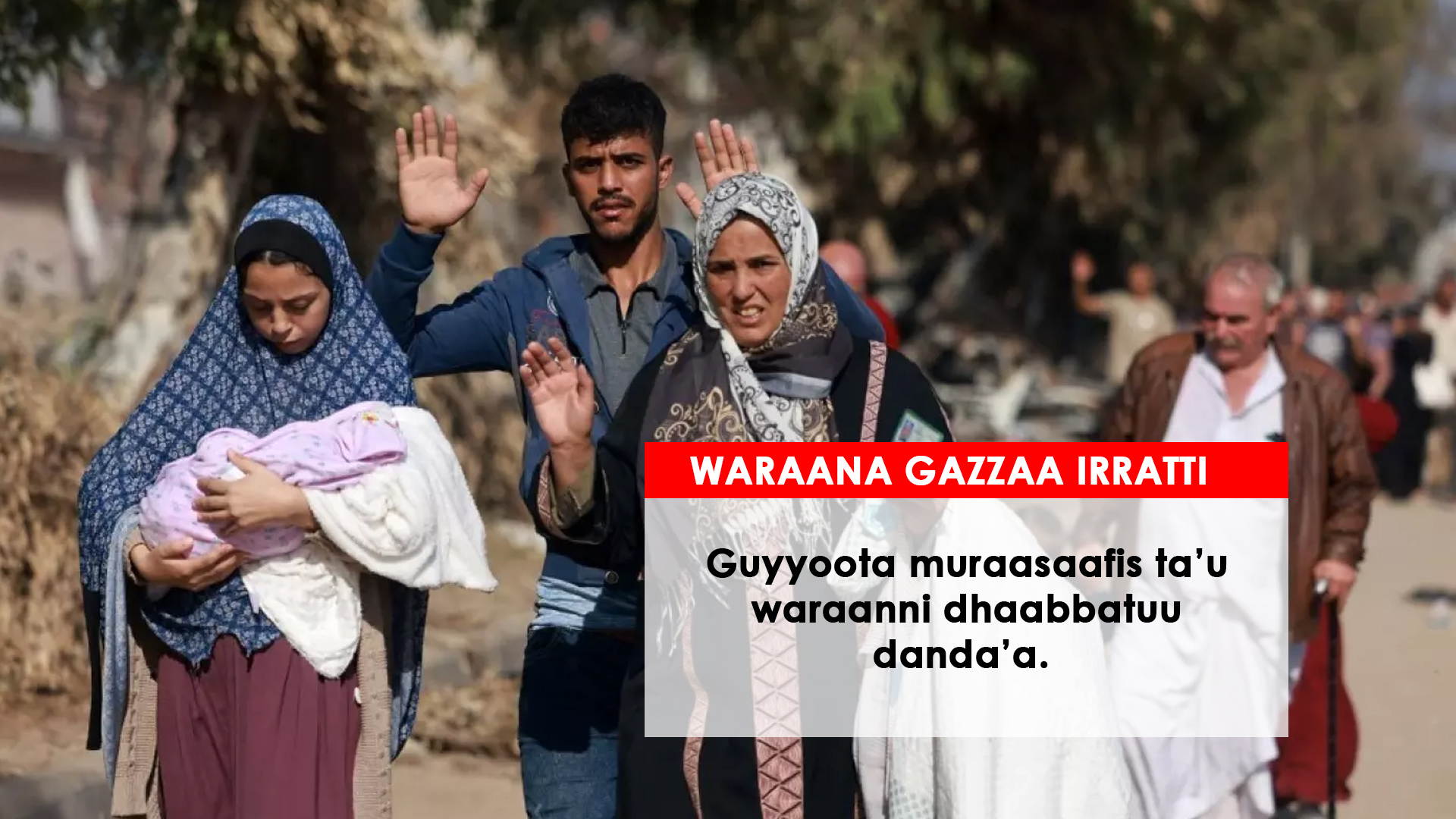 Yeroofis taatu Gazzaa irraa waraanni dhaabbachuu danda’a - NuuralHudaa